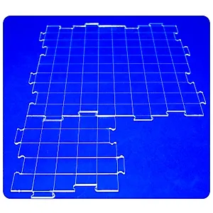 Interchangeable Clear Battle Tiles Great for D&D and RPG Games Combo Pack ~ 4-Small, 4-Big