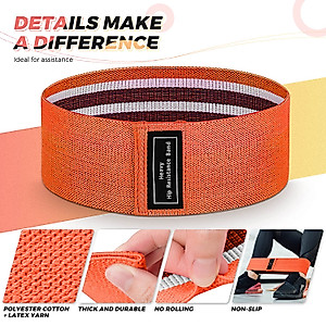 Resistance Bands, Exercise Workout Bands for Women and Men, 5 Set of Stretch Bands for Booty Legs, Pilates Flexbands
