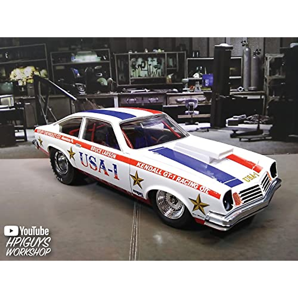 MPC Bruce Larson USA/1 Pro Stock Vega 1:25 Scale Model Kit