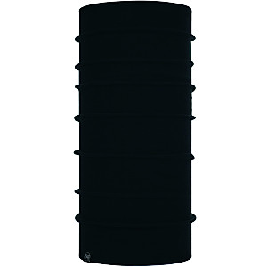 BUFF Adult Polar Reversible Neck Gaiter, Headband & Winter Neck Warmer, Ski Mask & Face Shield, Balaclava, Black, One Size