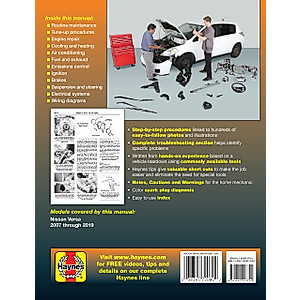 Nissan Versa for Versa (2007-2019) Haynes Repair Manual (USA) (Paperback)
