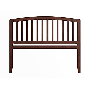 AFI Richmond Queen Size Headboard with Attachable Charger in Walnut