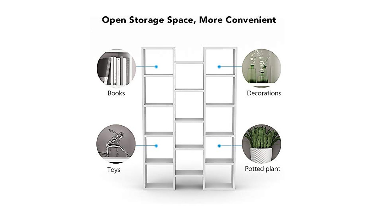 Tribesigns 5-Shelf Bookcase: Stylish Storage Solution