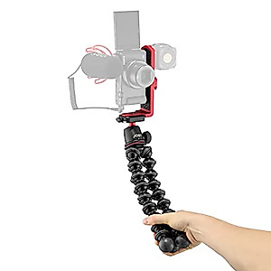 Joby GorillaPod 3K Vert Kit, Compact Flexible Tripod 3K Stand and BallHead 3K with Vertical L Bracket for Landscape and Portrait Mirrorless Cameras up to 3kg (6.6lb),Black,JB01829-BWK