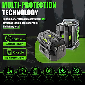 NEPOWILL 56v 5.0Ah Replacement Battery for EGO 56V Battery BA2800 BA4200 BA1400, Compatible with EGO 56 Volt CS1604 CS1804 CS1403 HT2400 LB6504 LB5804 LB6500 LB4800 HTA2000 PH1400 Power Tools