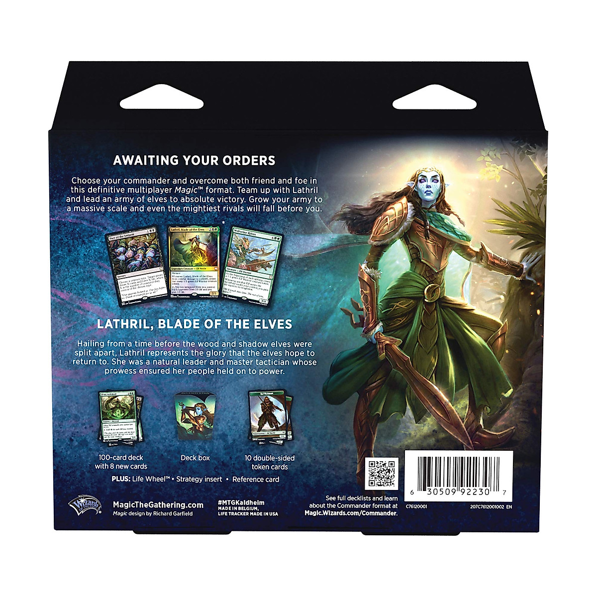 Magic: The Gathering Kaldheim Commander Deck – Elven Empire | 100 Card Ready-to-Play Deck | Green-Black