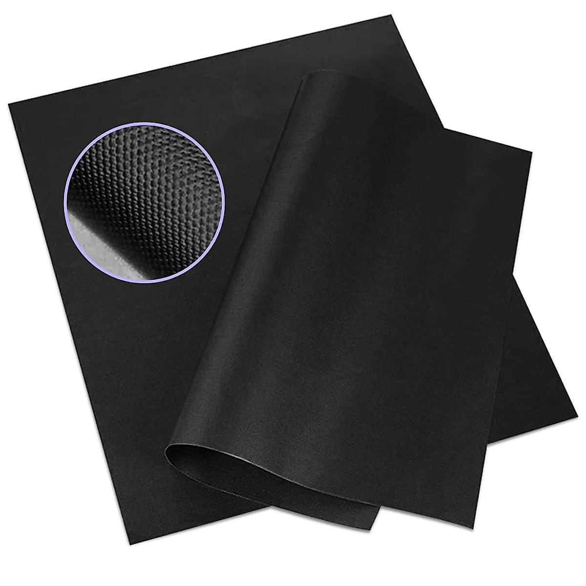 DanziX 4 Pcs Black Oven Shelf Silicone Rack Guard Protector + 2 Pcs Non Stick Oven Liners Mat for Keeping Oven Clean and Protecting Against Burns and Scars