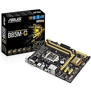 ASUS Micro ATX DDR3 1600 LGA 1150 Motherboard B85M-G