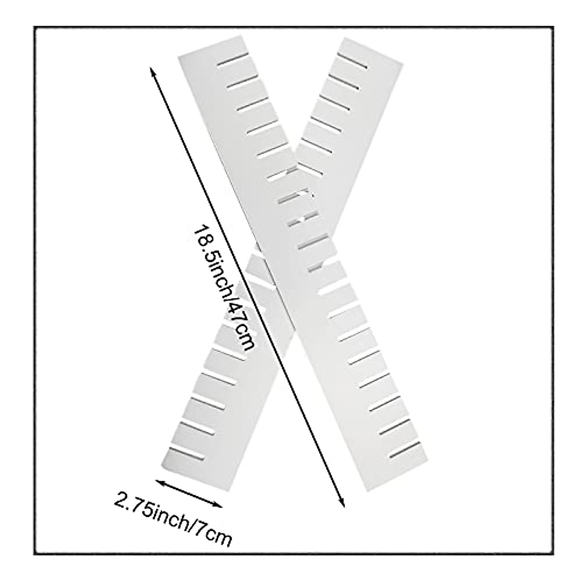 30Pcs Drawer Dividers, Drawer Divider Adjustable DIY Storage Organizer, Thicken Drawer Organizers, Organize Dresser Cosmetics, Tools Drawer Organizers Divider White