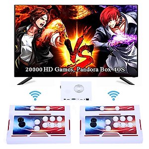 GWALSNTH 26800 in 1 Wireless Pandora Box 40S Bluetooth Arcade Games Console,1280X720 Display,3D Games,Search/Save/Hide/Pause Games,1-4 Players …
