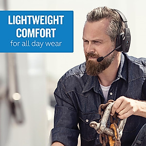 BlueParrott B550-XT Voice-Controlled Bluetooth Headset – Industry Leading Sound with Long Wireless Range, Extreme Comfort and Up to 24 Hours of Talk Time, Black