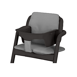 Cybex Lemo High Chair and Bouncer Nest with Easy One Hand Depth and Height Adjustment, Anti-Tip Wheels, and Easy Assembly, Convertible to Adult Chair, Infinity Black
