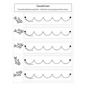 Pen Control Tracing Workbook for Kids: Learn to write patterns, lines, shapes to practice pencil control