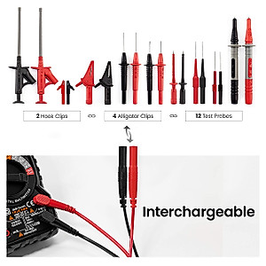 23PCS Test Leads Kit & Smart Multimeter