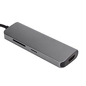 8 in 1 USB C Hub Multiport Adapter, Portable Data Hub Expander with USB 3.0 5Gbps SD TF Card 4K HDMI PD Charging Port Docking Station Adapter