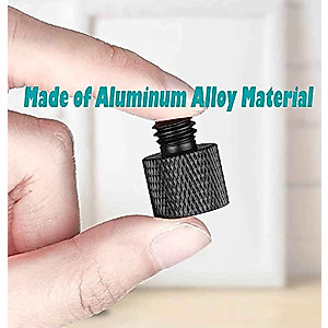 VIZEMO 4 Pcs Aluminum Camera Screw Adapter Thread 1/4" Male to 3/8" Female and 3/8" Male to 1/4" Female Adapter Set for Camera Monitor, Tripod, Microphone Mic Stand Mount（4 PCS）