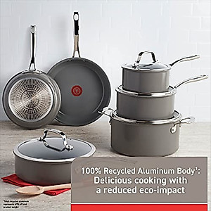T-fal Ceramic Excellence Reserve Nonstick Cookware Set 10 Piece Induction, Pots and Pans