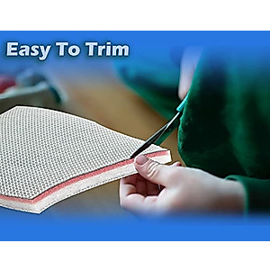 Amazinpure Super-Efficient Cut to Fit 8-Layer Filter Pads 20×16in Aquarium Filter Media Fish Tank Accessories Sponge Filter - Filter Floss for Fish Tank Filters Media and Pond(Red)