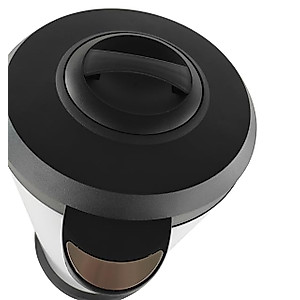 Ready Covers Premium Steel Garbage Trash Can Wastebasket + Built in Compression System + Inner Liner and Foot Pedal - White (40L/13Galloon)