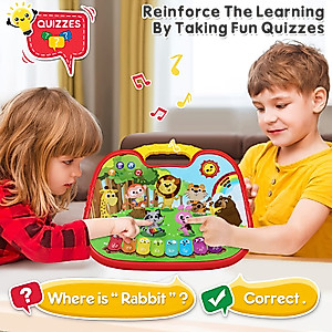 Baby Musical Toy for 6 12 18 Months, Baby Toy Piano Board with Buttons, Animal Noises Sounds Toys for 1 Year Old, Educational Learning Toy, Christmas Birthday Gift for 1 Year Old Boys Girls