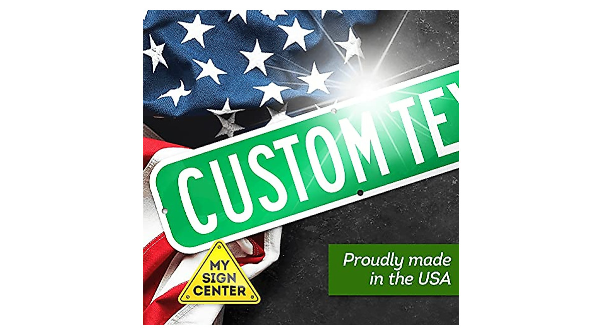 Custom Street Signs - Durable 6x24 AlumaBond Signs in 8 Colors
