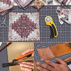 Headley Tools 24 x 36 Inch Large Self Healing Cutting Mat, Durable A1 Double Sided 5-Layer Craft Cutting Board for Fabric, Quilting, Sewing, Hobby, Scrapbooking, Arts and Crafts Project, Dark Gray