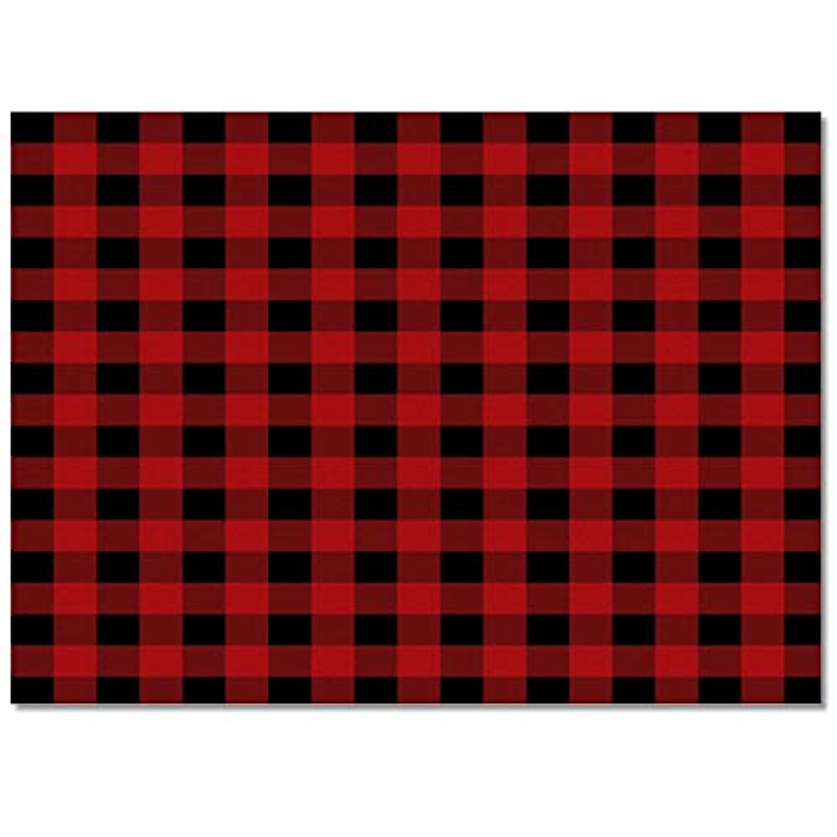 Red Black Checkered Plaid Geometric Area Rug, Black and Red Buffalo Soft Washable Carpet, Upholstery Rug with Non-Slip Backing for Kids Boys Girls Bedroom Living Room Dining Room Study 3ftx5ft