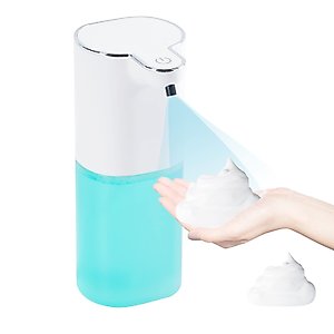Hand Sensor Soap Dispenser, Wisekoti P9 Hands Free Foaming Soap Dispenser, Rechargeable, Motion Sensor Automatic Foam Soap Dispenser Touchless for Kitchen & Bathroom, Handless Soap Dispenser