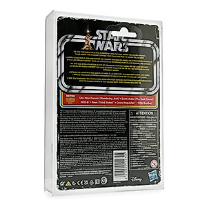 A3Q Action Figure Display Case Compatible with Carded Star Wars, GI Joe, Collectible Toy Figurines, 3mm Thick Protective Hard Acrylic Plexiglass for Hobbyists or Collectors