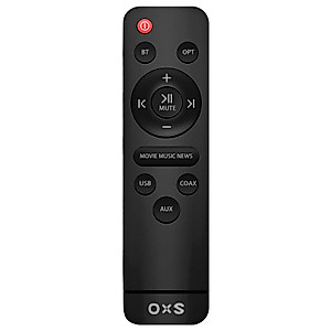 Remote Control Replacement for OXS S3 Soundbar, Black