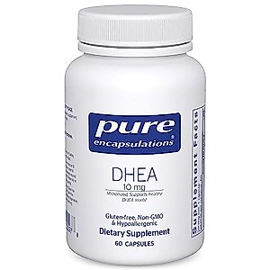 Pure Encapsulations DHEA 10 mg - Adrenal Supplement for Immune Support, Metabolism & Hormone Balance - with Micronized DHEA - 60 Capsules
