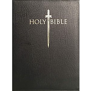 KJVER Sword Study Bible Giant Print Black Genuine Leather Indexed: King James Version Easy Read