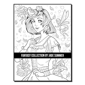 Fantasy Collection: An Adult Coloring Book with 100+ Incredible Coloring Pages of Mermaids, Fairies, Vampires, Dragons, and More!
