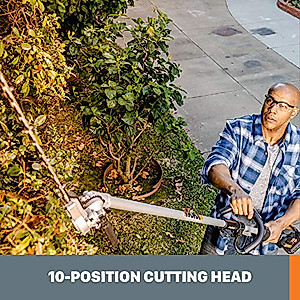 Worx WA0220 40V Nitro Driveshare 17" Universal Hedge Trimmer Attachment