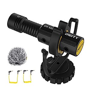Deity V-Mic D4 Mini Microphone On-Camera Interview Mic Super Cardioid Compact Perfect for Vlog Pocket Cam DSLR Camera,Podcast, Voice Dictation,Recording YouTube, Interview, Video Conference
