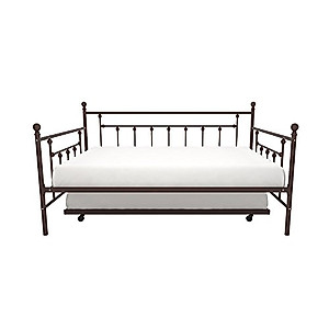 DHP Manila Metal Full Size Daybed and Twin Size Trundle (Bronze)
