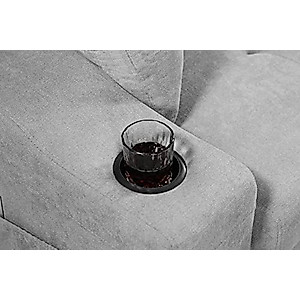 Eafurn L-Shaped Convertible Sleeper Sectional Sofa Couch Bed w/Chaise Lounge & Cup Holders, Reversible Corner Couch w/Pull Out Bed& Storage, 4 Seater Tufted Pullout Sofabed for Living Room Office