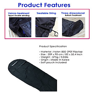 It likes Buck 703 hypora coating waterproof sleeping bag cover for Camping Travel Outdoor 82 x 35.4in