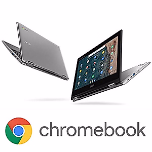 Acer Chromebook Spin 311 Convertible Laptop | Intel Celeron N4000 | 11.6" HD Touch Corning Gorilla Glass Display | 4GB LPDDR4 | 64GB eMMC | Intel 802.11ac Gigabit WiFi 5 | Chrome OS | CP311-2H-C7QD