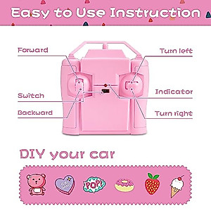 NQD Remote Control Car for Kids 1:16 Scale 80 Min Play 2.4Ghz Off Road RC Trucks with Storage Case Toy Car Gift for Girls 3 4 5 6 Year Old