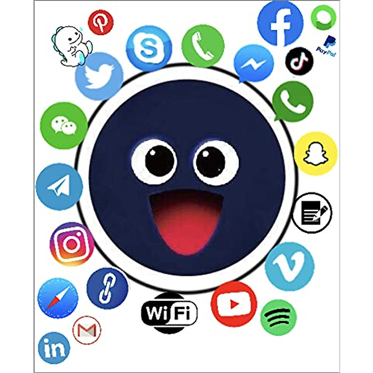 Gladilas NFC Stickers NFC Phones Sharing Social Media