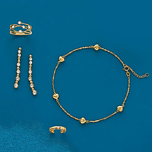 Ross-Simons 14kt Yellow Gold Toe Ring With CZ Accent