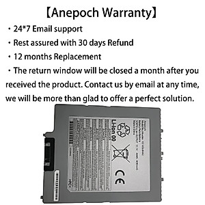 Anepoch FZ-VZSU84AU Laptop Battery for Panasonic FZ-G1 FZ-G1AABDXER Toughpad FZ-G1 Series Notebook FZ-VZSU84U FZ-VZSU96U FZ-VZSU96AU FZ-VZSU84R FZ-VZSU84UR FZ-VZSU84A2U VZSU84U 11.1V 46Wh 4080mAh