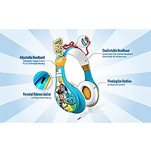 Kids Headphones for Kids Toy Story 4 Forky Adjustable Stereo Tangle-Free 3.5Mm Jack Wired Cord Over Ear Headset for Children Parental Volume Control Kid Friendly Safe Perfect for School Home Travel