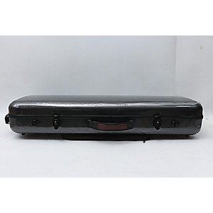 Adjustable 15-17 inch Viola Case 16 inch Hard Carbon Fiber Viola Box Composite with Neck Straps & Music sheet Bag (Black)