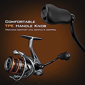 KastKing Kestrel Spinning and Ice Fishing Reel 1000 SFS Carbon Body, Lightweight and Weighs 4.6 Oz, Full Carbon Fiber Frame, 10+1 Stainless-Steel Double Shielded Ball Bearings, 6.2:1 Gear Ratio