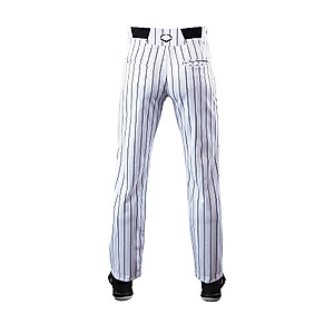 EvoShield Adult Salute Pinstripe Open Bottom Pant - White/Black, Size Small