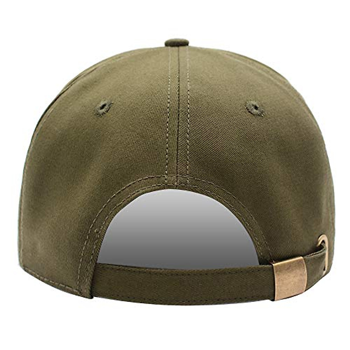 Uphily Olive Drab OD Green USA American Flag Flat Brim Bill Hat - High Profile Patriotic Snapback Baseball Cap for Men or Women