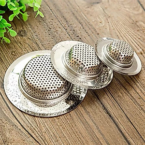 Drain Hair Catcher,Drain Stoper,Shower Drain Cover for Bathtub, Kitchen Sink Strainer, Stainless Steel Bathroom Sink, Drain Stopper with (2 PCS,4.5 in)