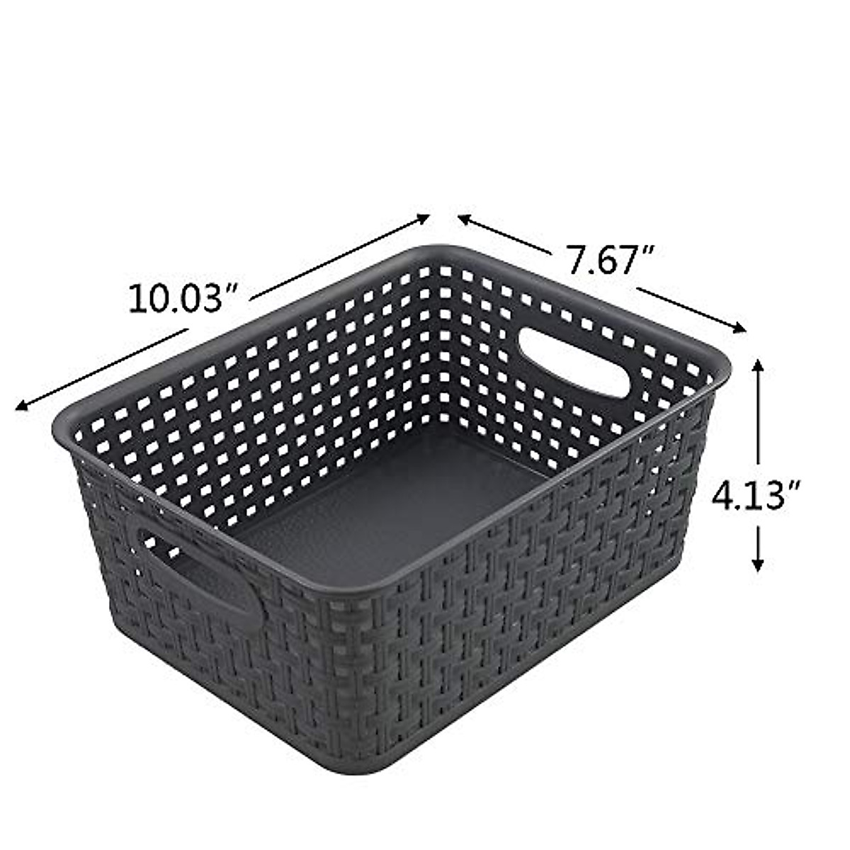 Nesmilers 6 Packs Woven Storage Baskets, Small Cupboard Baskets